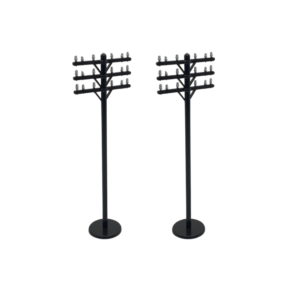 HO Scale Telephone Poles (12pcs) – Rock Island Hobby