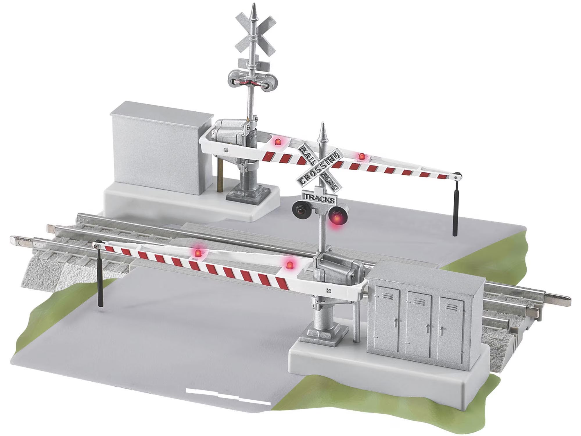 FasTrack Grade Crossing with Gates and Flashers – Rock Island Hobby