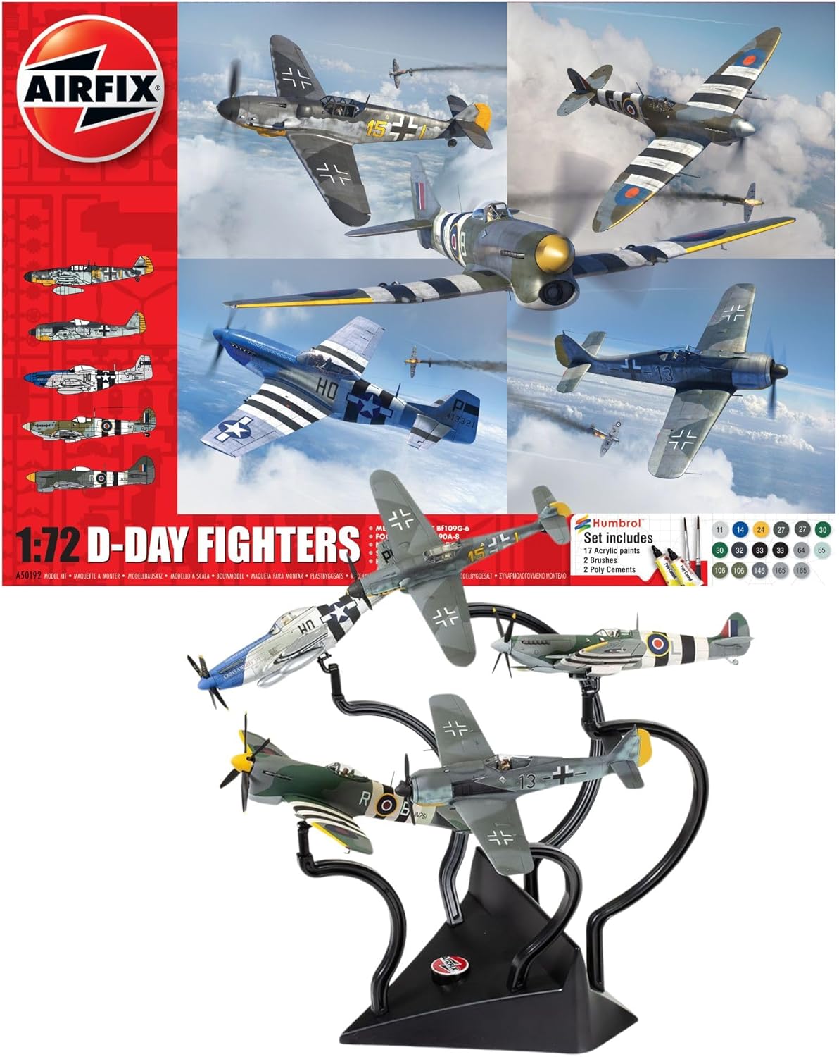 Airfix Starter Set 1/72 D-Day Fighters 5 Complete Kits A50192 – Rock ...