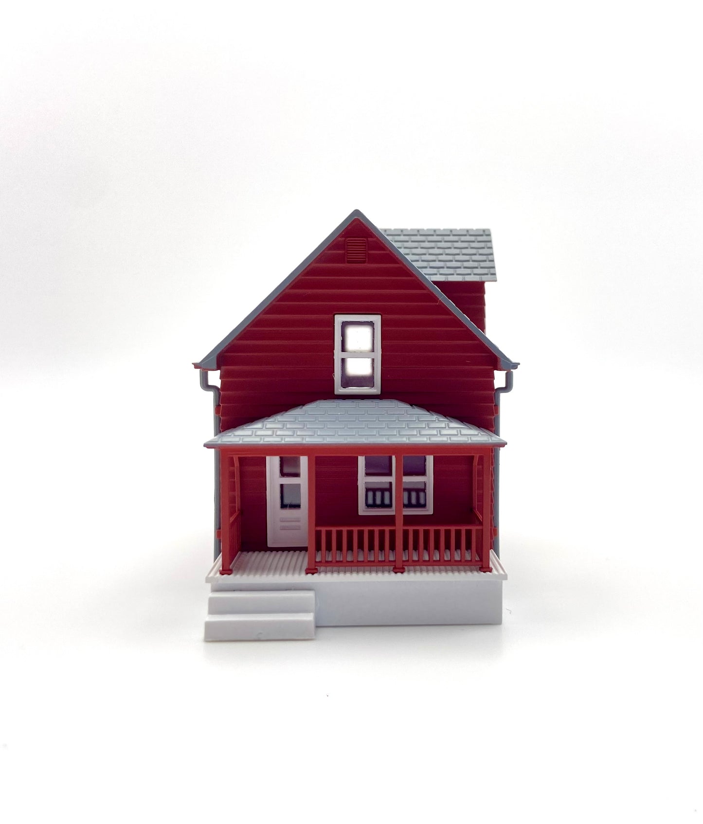 N Scale Farmhouse Red – Rock Island Hobby