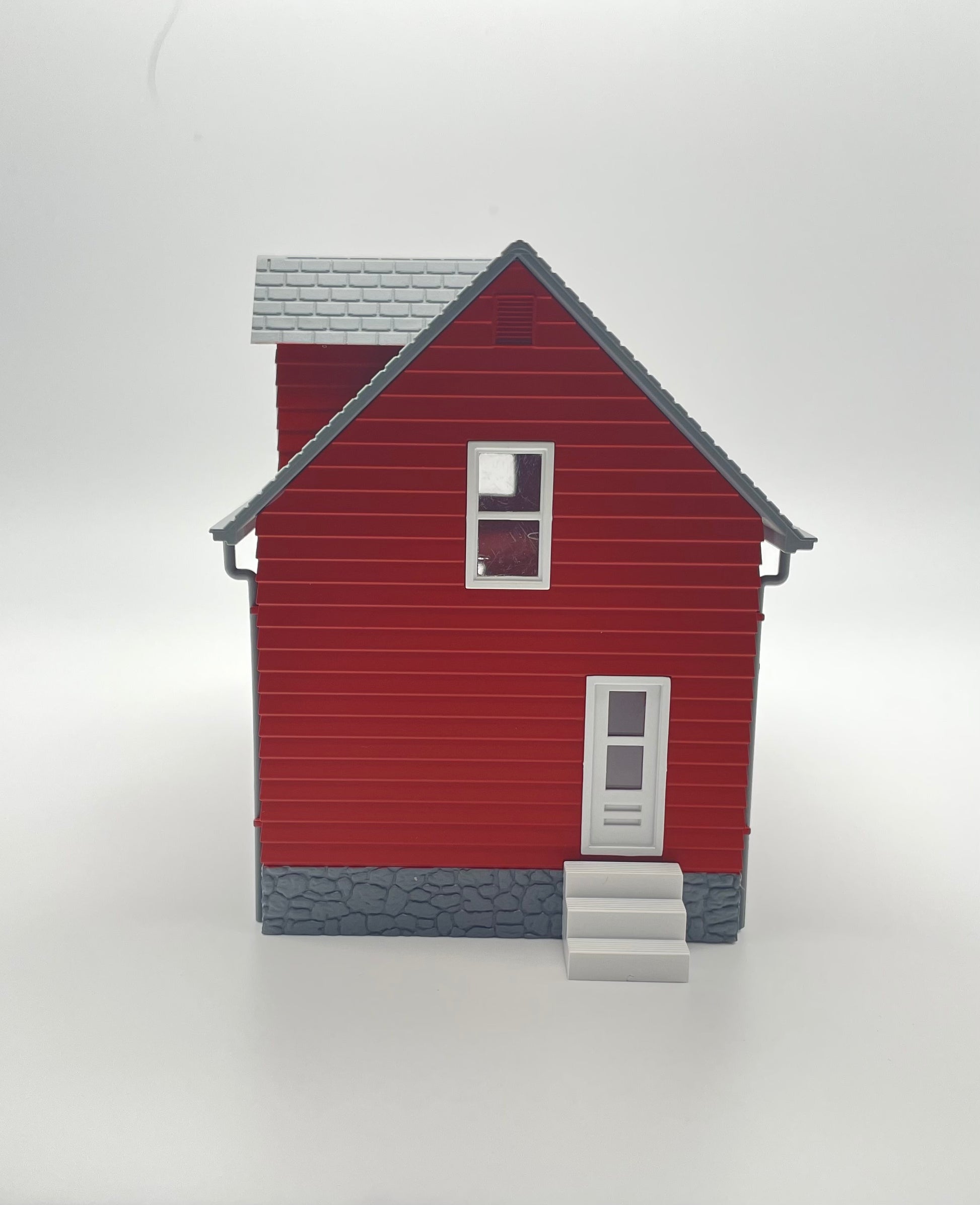 Assembled HO Farmhouse Red – Rock Island Hobby