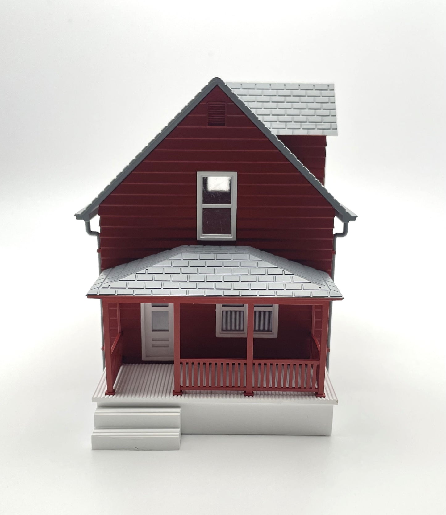 Assembled HO Farmhouse Red – Rock Island Hobby