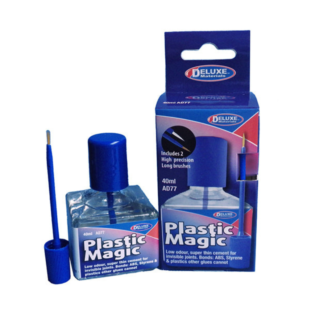 Deluxe Materials AD77 Plastic Magic – Solvent Glue – Rock Island Hobby