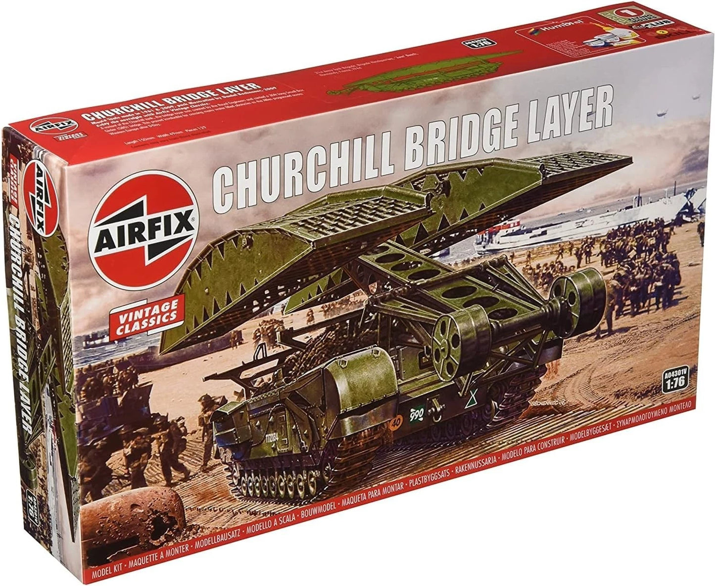 Airfix Products A04301V 1:76 Chruchill Bridge Layer Plastic Model Kit ...
